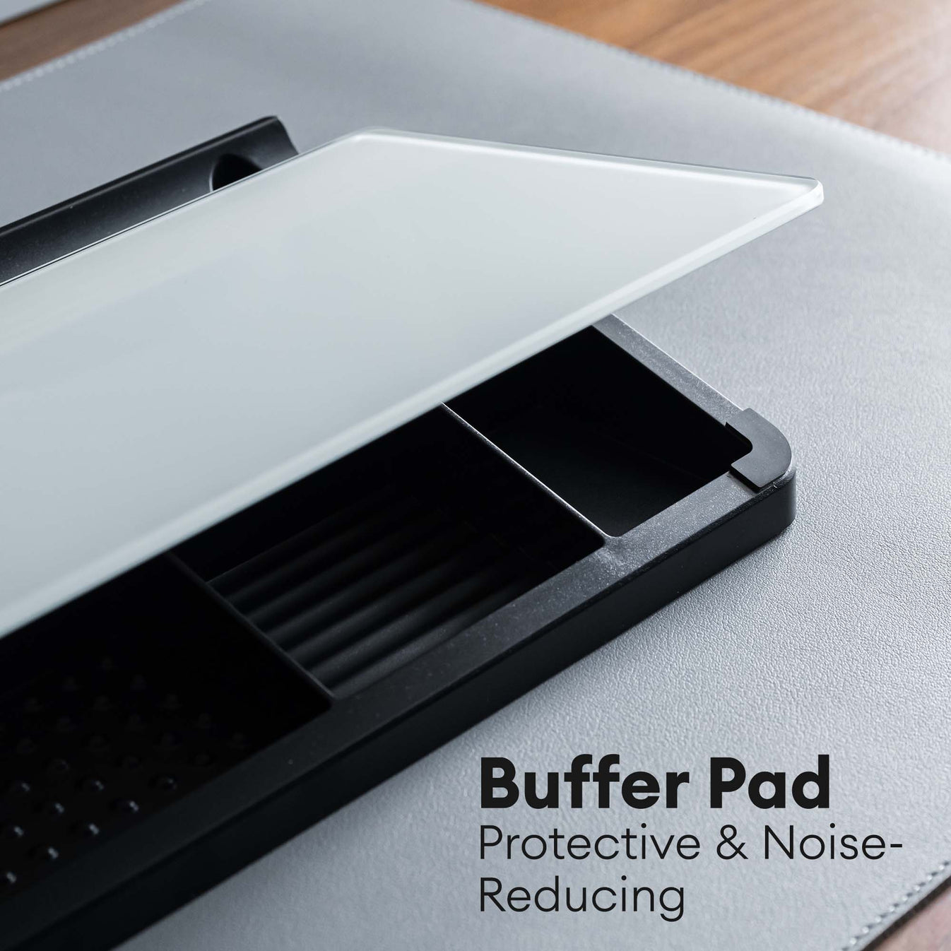 Aroundesk Glass Desktop Whiteboard with Storage 12"x6.5", Glass ...